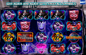 Transformers Cybertron – Online slot based on the movie.